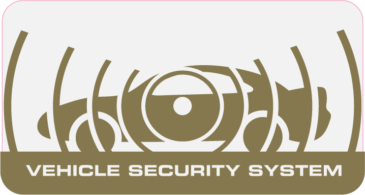 Toyota Vehicle Security System Window Stickers - PAIR