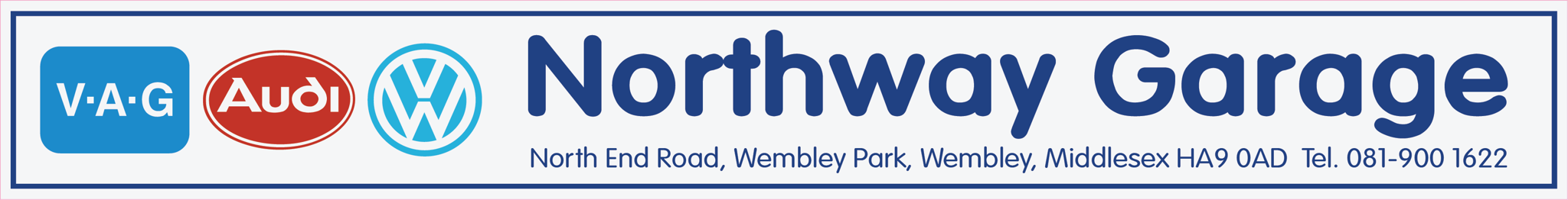 Northway Garage - Wembley - VW Audi - Dealer Sticker