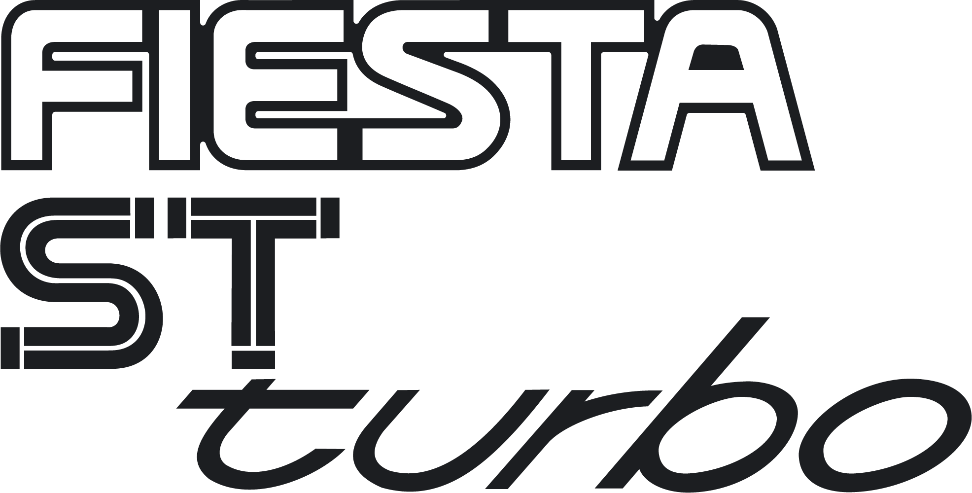 Fiesta ST Turbo Tailgate decal / DMB Graphics Ltd