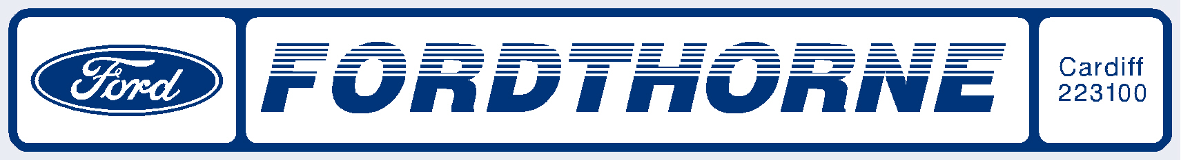 Fordthorne - Cardiff - Ford - Dealer Sticker / DMB Graphics Ltd