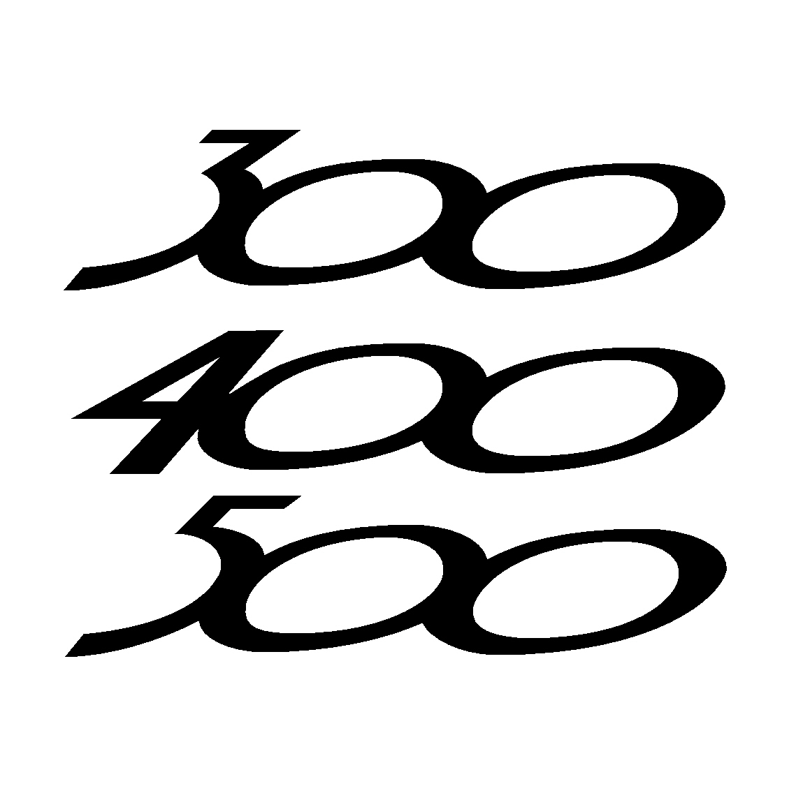 300 - 400 - 500 Decals / DMB Graphics Ltd