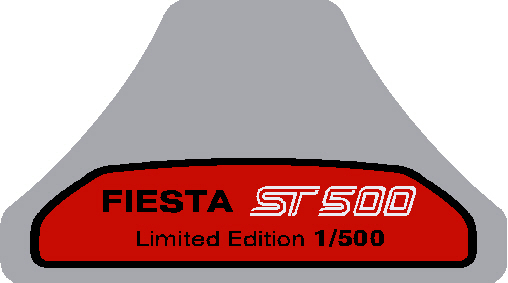 Fiesta Mk6 ST500 Dash Badge / DMB Graphics Ltd