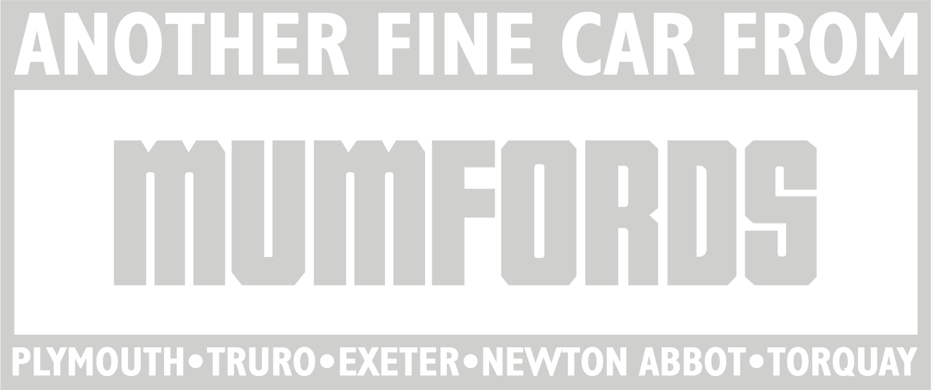 Mumfords of Exeter Dealer Sticker / DMB Graphics Ltd