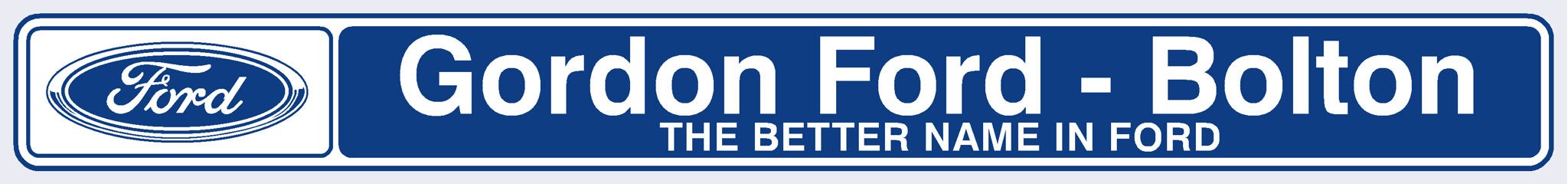 Gordon Ford - Bolton - Ford - Dealer Sticker / DMB Graphics Ltd