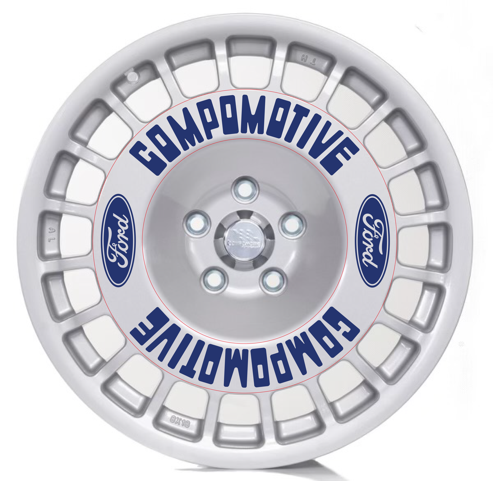 Compomotive Wheel Decals with Ford logos / DMB Graphics Ltd