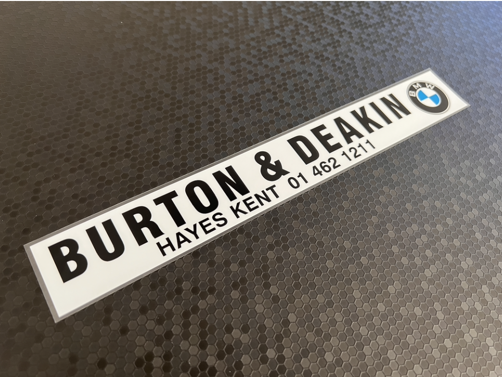 Burton and Deakin - BMW - Hayes Kent - Dealer Sticker