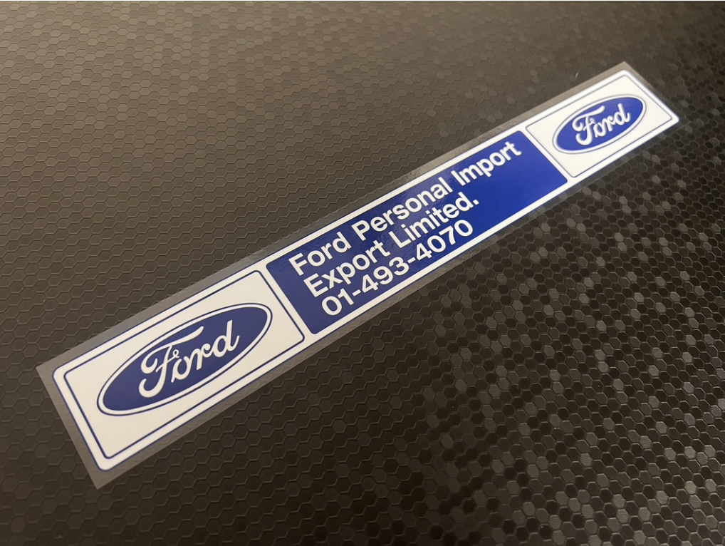 Ford Personal Import Export - London - Dealer Sticker