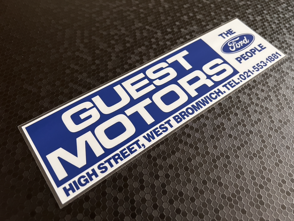 Guest Motors - West Bromwich - Ford - Dealer Sticker