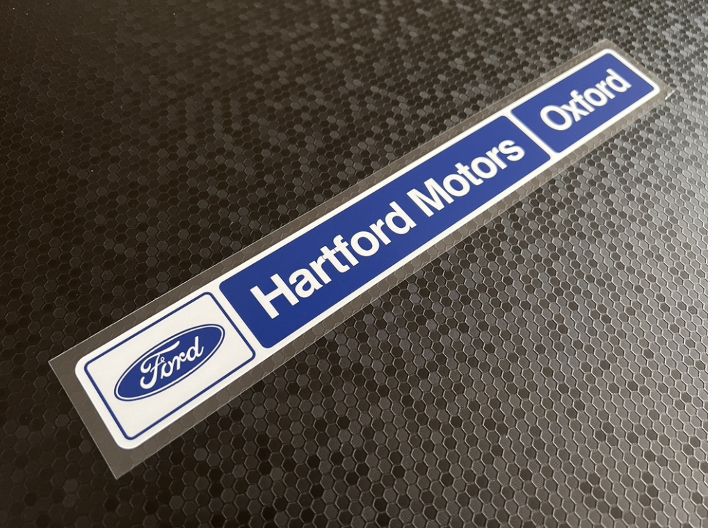 Hartford Motors - Oxford - Ford - Dealer Sticker