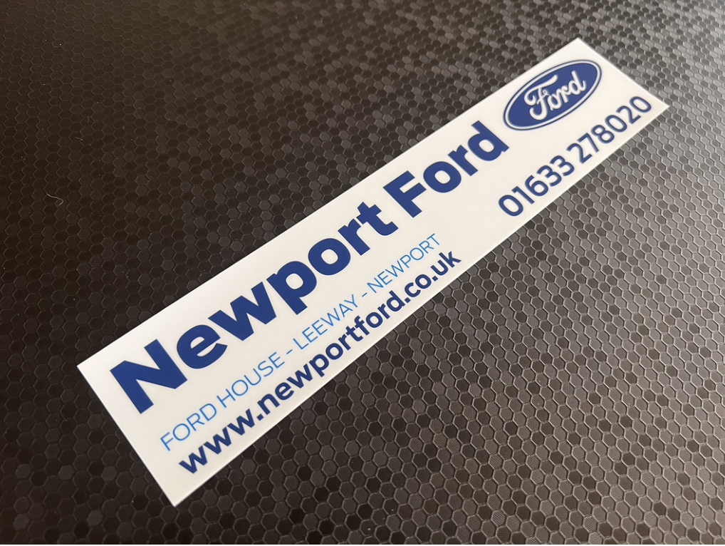 Newport Ford - Ford - Dealer Sticker / DMB Graphics Ltd