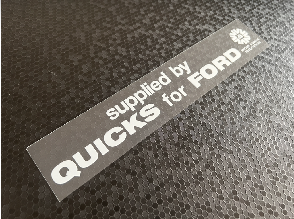 Quicks for Ford - Dealer Sticker / DMB Graphics Ltd