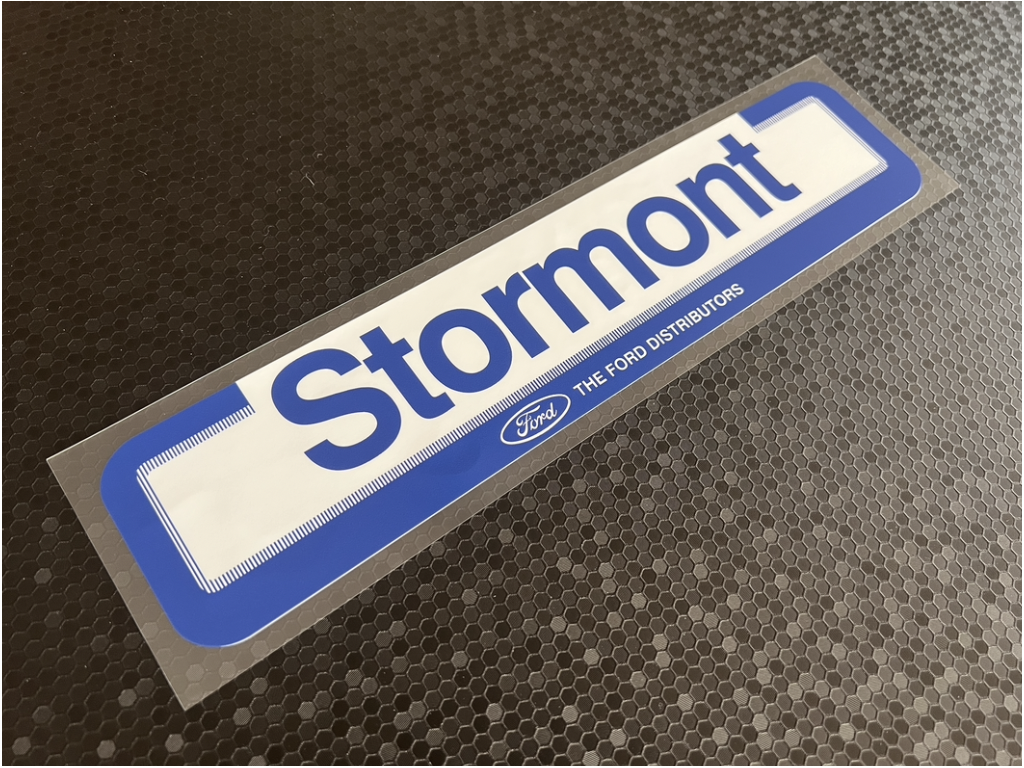 Stormont - The Ford Distributors - Dealer Sticker