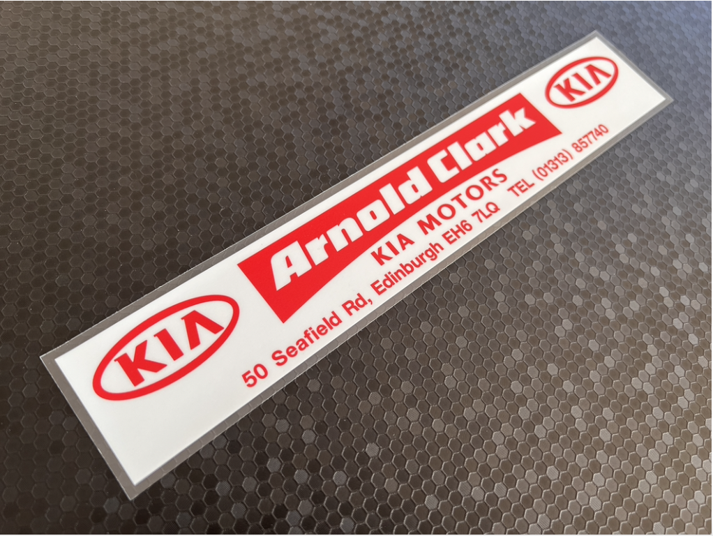 Arnold Clark - Edinburgh - KIA - Dealer Sticker