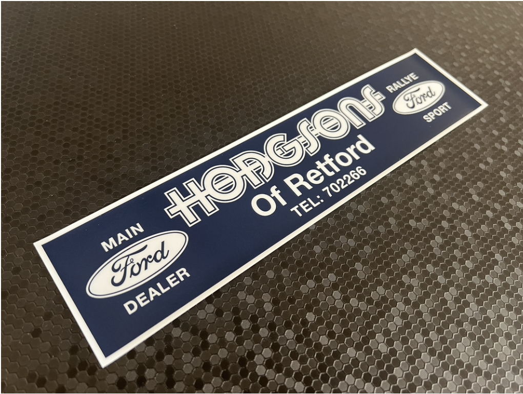 Hodgson's of Retford - Ford - Dealer Sticker