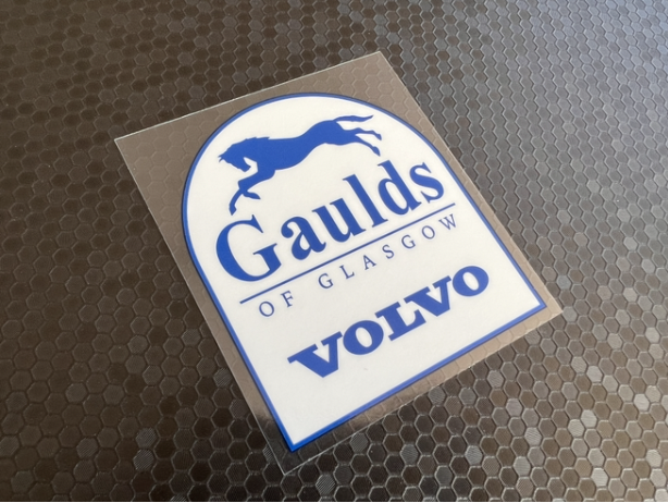 Gaulds of Glasgow - Volvo - Window Sticker / DMB Graphics Ltd