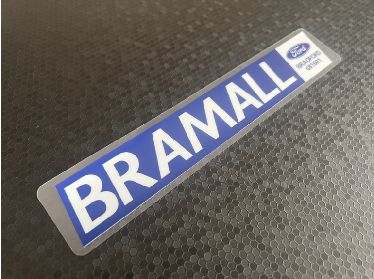 Bramall - Bradford - Ford - Dealer Sticker / DMB Graphics Ltd