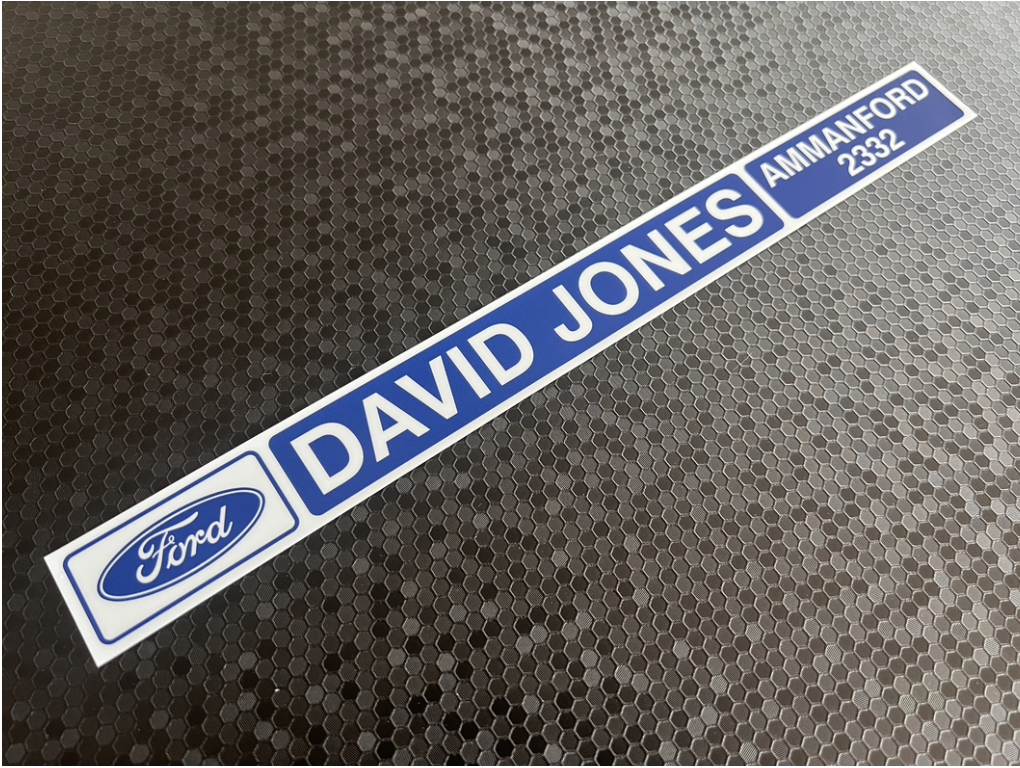 David Jones - Ammanford - Ford - Dealer Sticker - V2