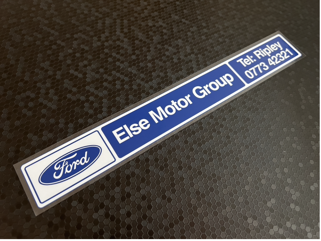 Else Motor Group - Ford - Ripley West Yorkshire - Dealer sticker