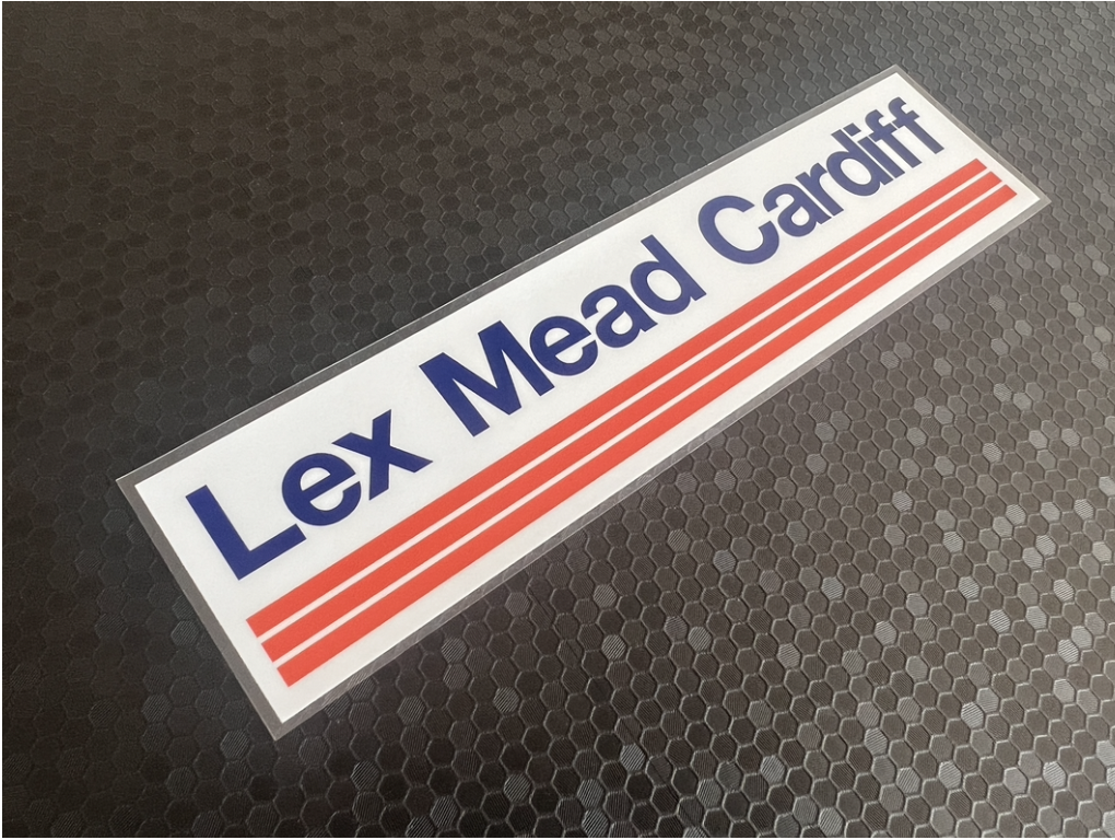 Lex Mead - Cardiff - Dealer Sticker / DMB Graphics Ltd