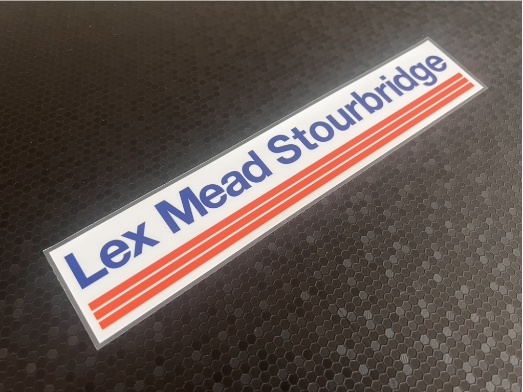 Lex Mead - Stourbridge - Dealer Sticker / DMB Graphics Ltd