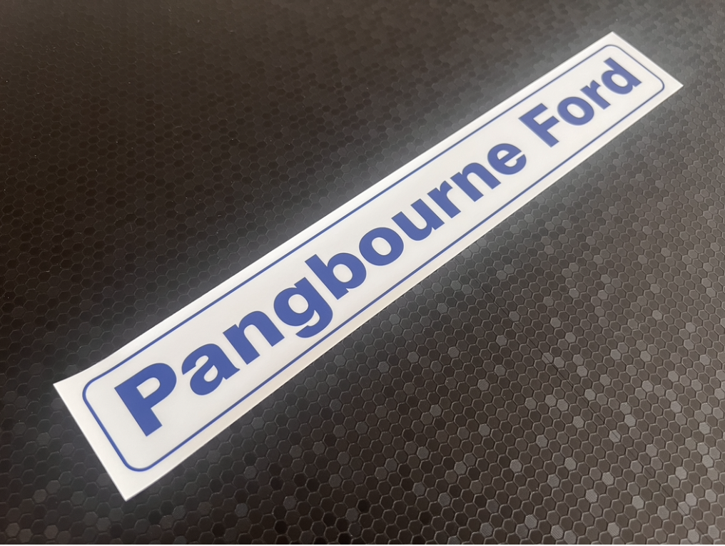 Pangbourne - Reading - Ford - Dealer Sticker / DMB Graphics Ltd