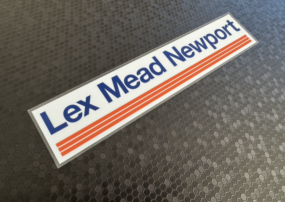 Lex Mead - Newport - Dealer Sticker / DMB Graphics Ltd