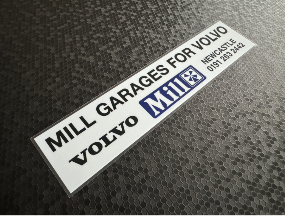 Mill Garages - Newcastle - Volvo - Dealer Sticker