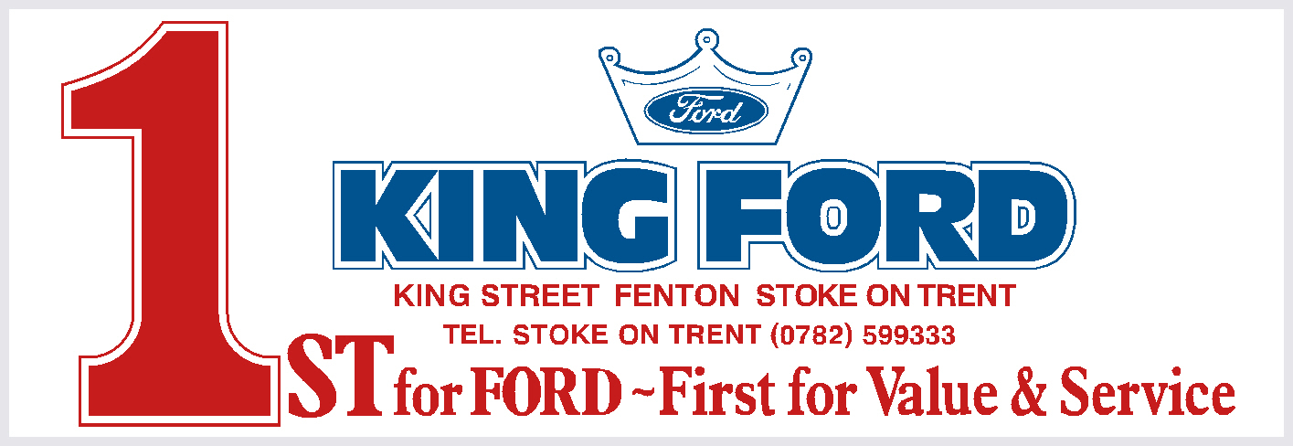 King Ford - Stoke on Trent - Ford - Dealer Sticker