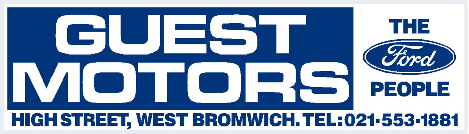 Guest Motors - West Bromwich - Ford - Dealer Sticker