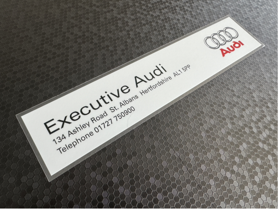 Executive Audi - St Albans - Dealer Sticker / DMB Graphics Ltd