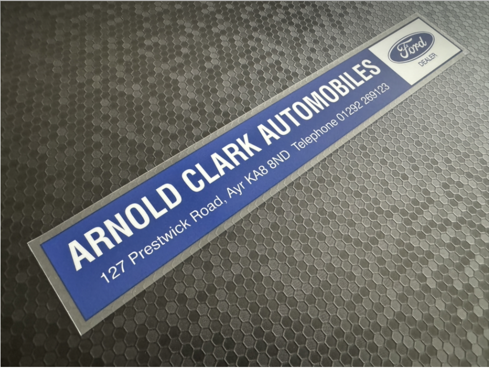 Arnold Clark Automobiles - Ayr - Ford - Dealer Sticker