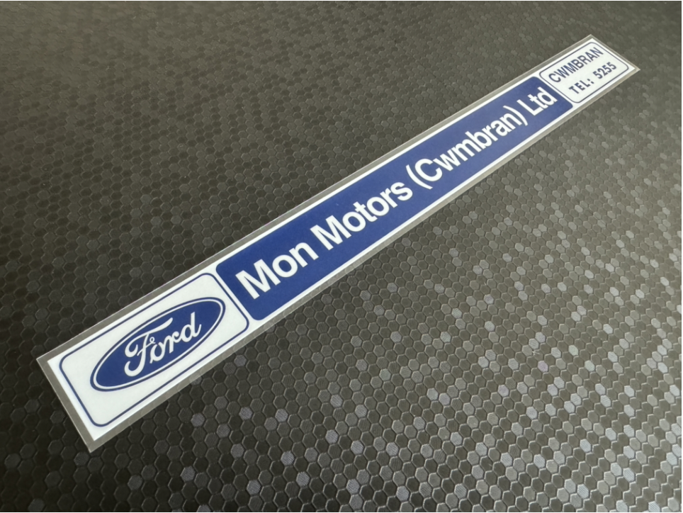 Mon Motors - Cwmbran - Ford - Dealer Sticker / DMB Graphics Ltd