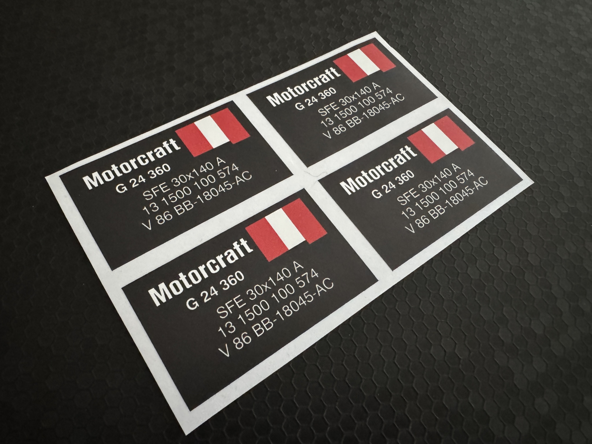 Sierra RS Cosworth Shock Absorber Decals / DMB Graphics Ltd