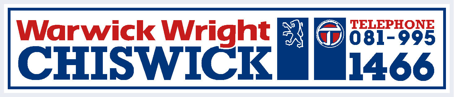 Warwick Wright - Chiswick - Peugeot Talbot - Dealer Sticker