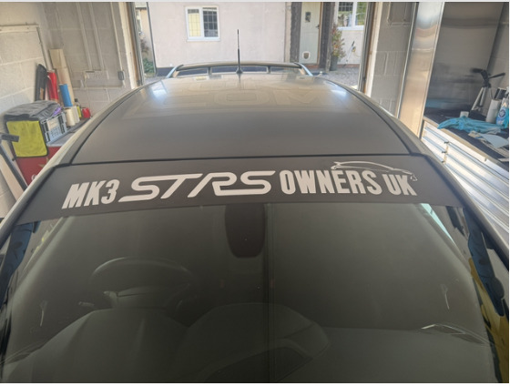 Mk3 ST RS Owners Club Sunstrip Decal - RS / DMB Graphics Ltd