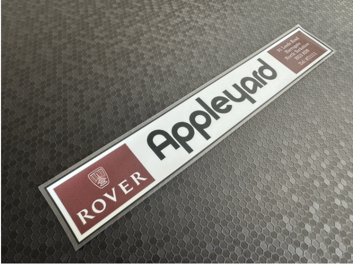 Appleyard - Harrogate - Rover - Dealer Sticker