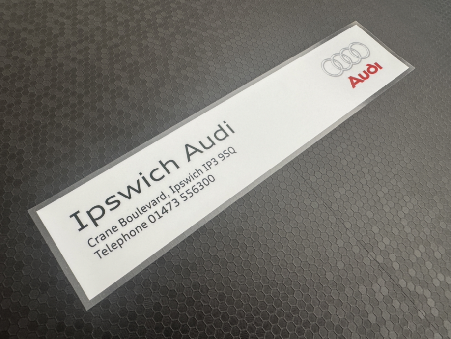 Ipswich Audi - Dealer Sticker / DMB Graphics Ltd